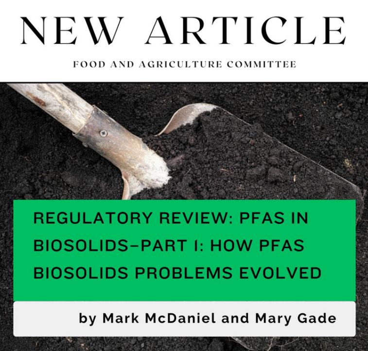 Regulatory Review: PFAS in Biosolids–Part 1: How PFAS Biosolids Problems Evolved | AlterEcho